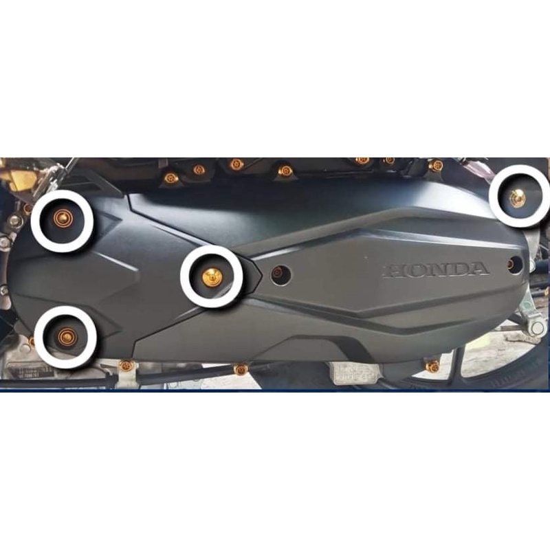 HENG / SC SIAM CRANKCASE BOLTS FOR HONDA CLICK 125 150 V1 V2 & V3 CNC ...