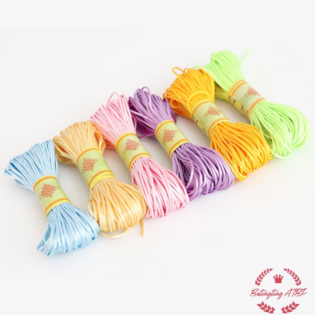 20 mete/ bundle 1.5mm Polyester Braided Long Rope DIY Chinese Knot ...