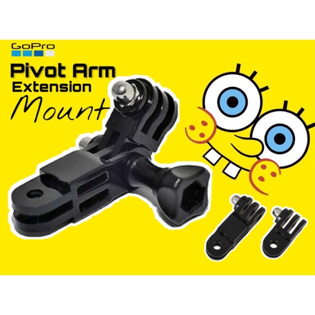 3 Way Pivot Arm Extension Link Helmet Mount and Thumb Screw For GoPro ...