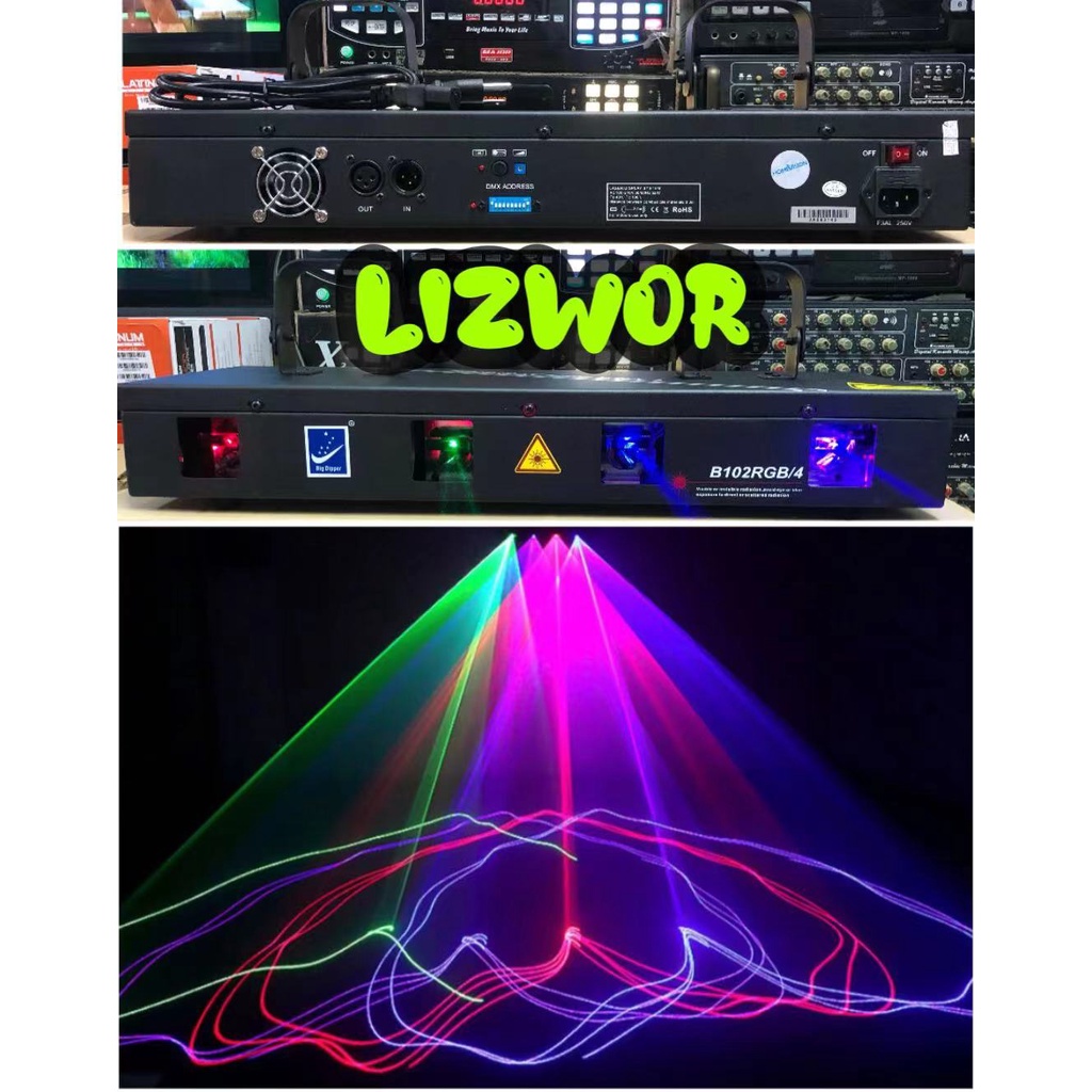 Big Dipper B102RGB/4 Four-eye RGB Laser Disco Light [TESTED BEFORE SHIP ...