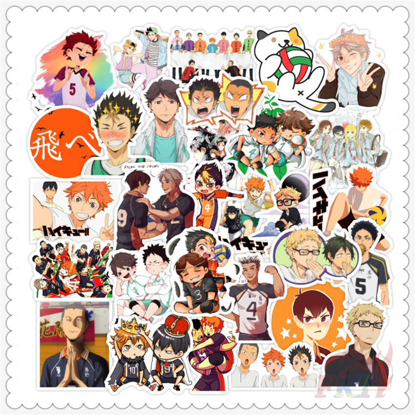 50Pcs/Set Haikyuu!! Series 03 - Anime Stickers Shoyo Hinata Tobio ...