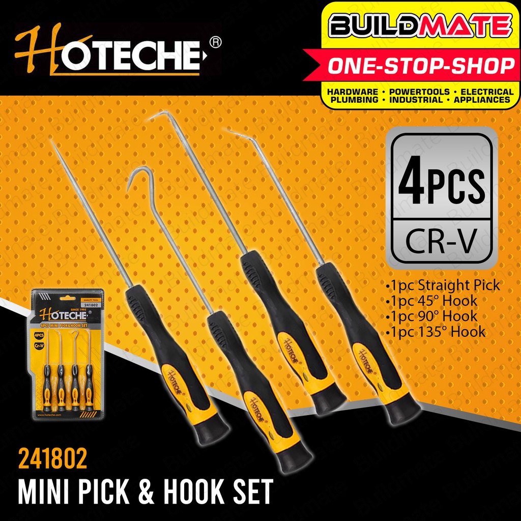 Hoteche Mini Lock Pick and Hook Set Cr-V 4 PCS/SET HTC-241802 100% ...