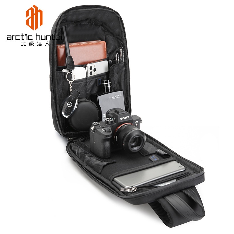 Arctic Hunter men sling chest bag fashion trend hard shell anti-theft ...