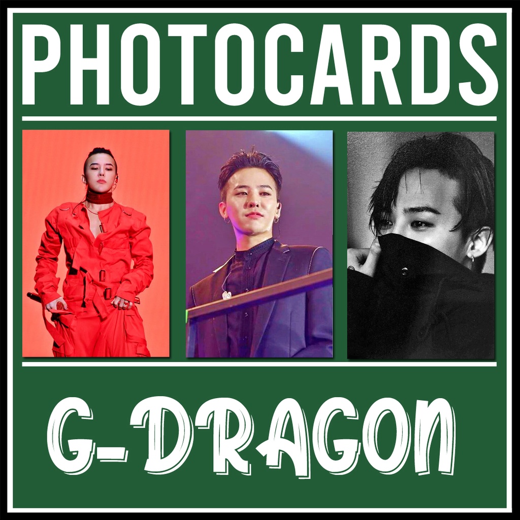 BIGBANG G-Dragon Photocards (400 gsm) | Shopee Philippines