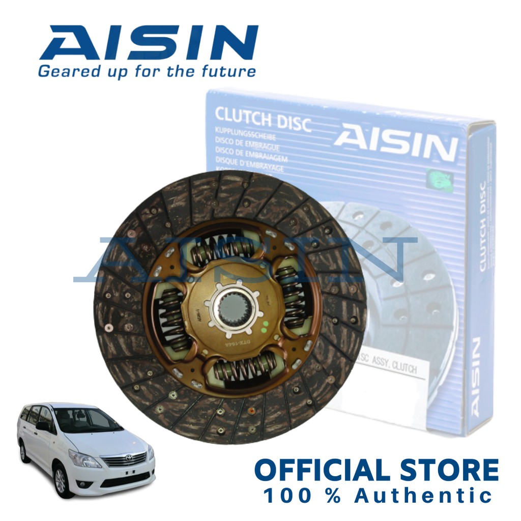 AISIN Clutch Disc DTX-164A for Toyota Innova (1KD, 2KD) (10 1/4 inches ...