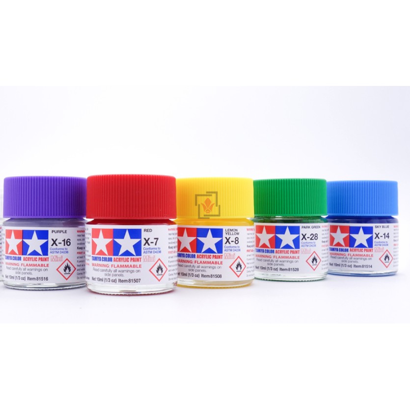 Tamiya Craft Mini Color Acrylic Gloss Paint (X1-X22) 10ml | Shopee ...