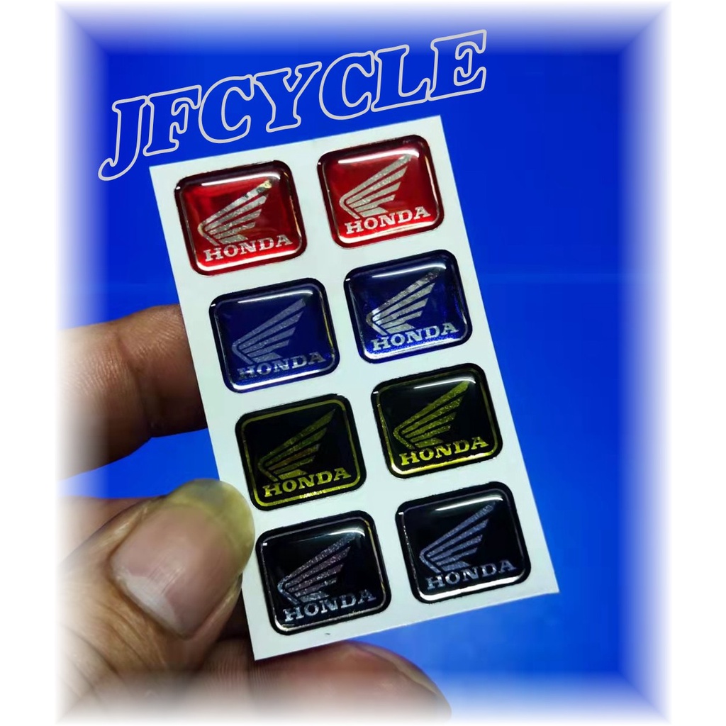 Honda Logo Emblem Sticker Epoxy Ex5Dream/Wave&Dash Sticker Timbul Logo ...