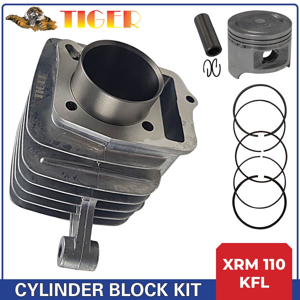 Honda XRM 110 Tiger Cylinder Block Kit (w/ Piston, Piston Rings, Pin ...