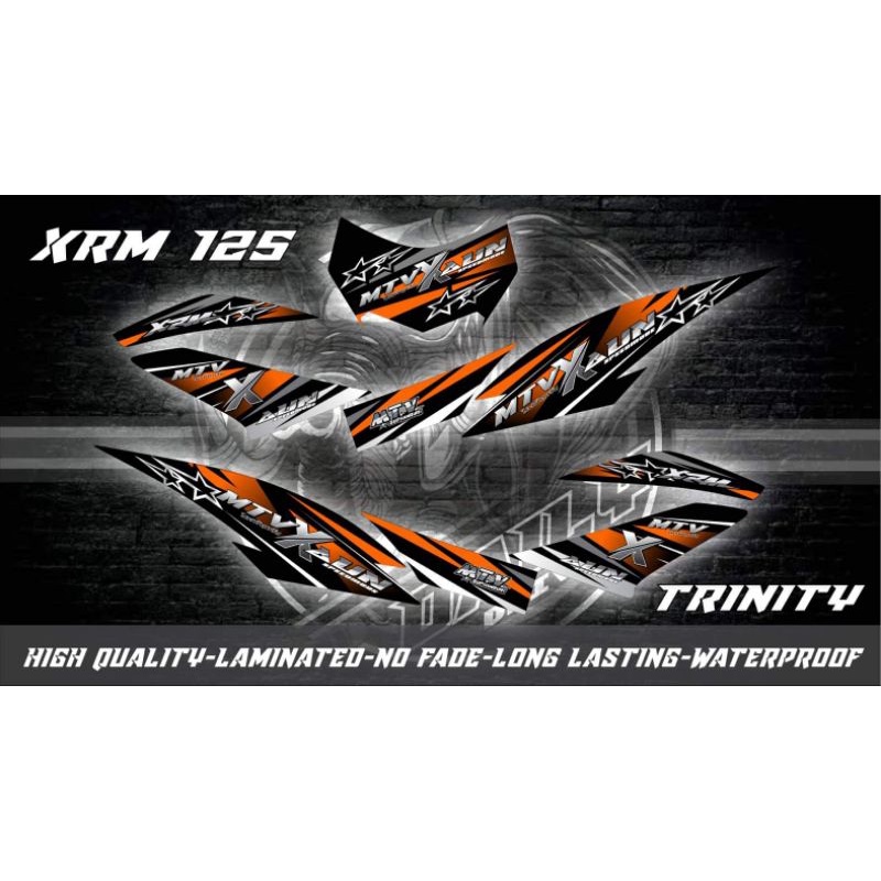 HONDA XRM 125 TRINITY MTV X AUN DECAL DESIGN | Shopee Philippines