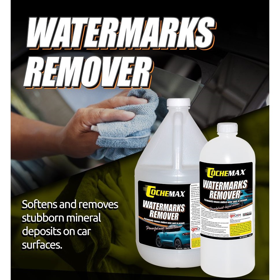 COCHEMAX WATERMARK REMOVER 250ml (OK to use on Fiberglass, Plastic ...