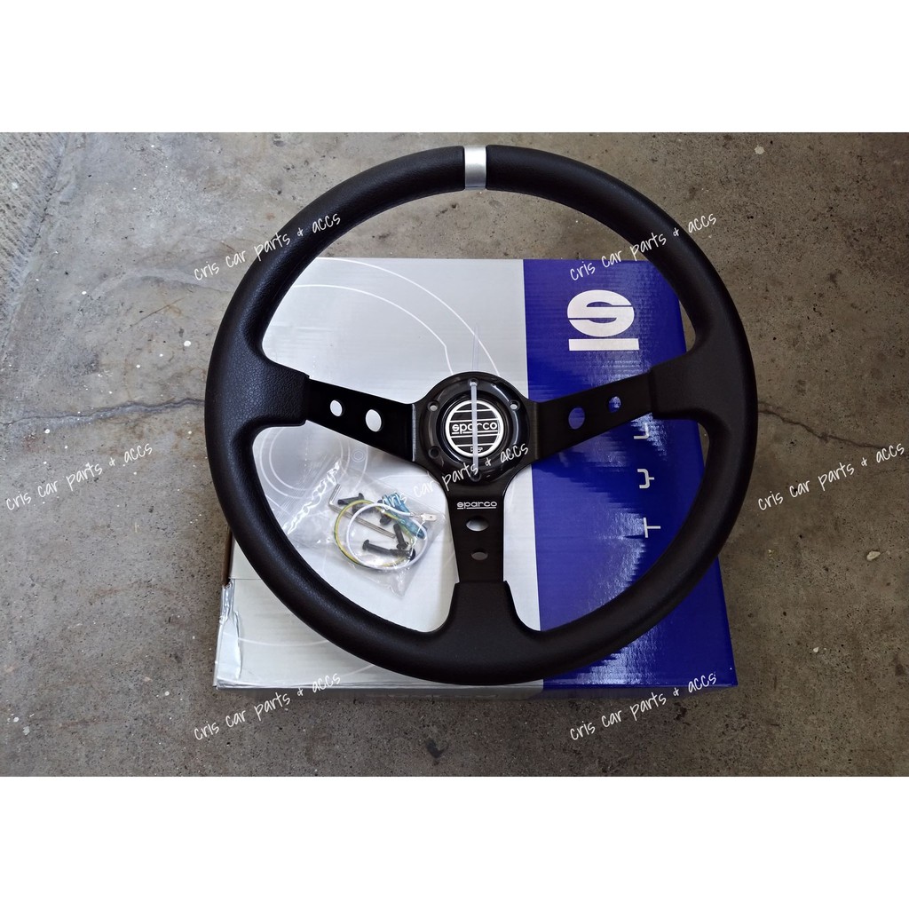 SPARCO Deep Dish Colored Centre Marker Ring Steering Wheel Carbon Horn ...