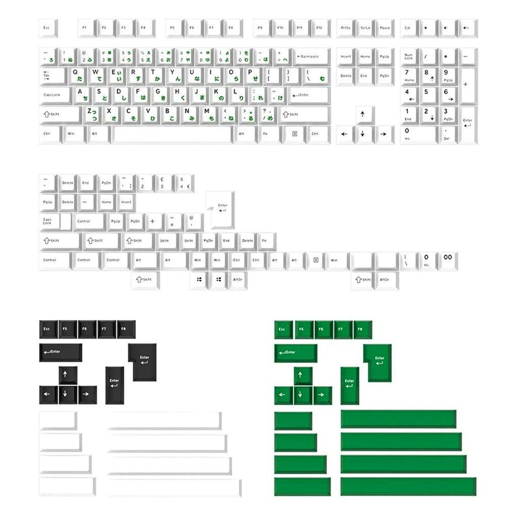 GJ LANDSCAPE KEYCAP PBT DOUBLESHOT AND SILK SCREEN SET BOW HIRIGANA ...