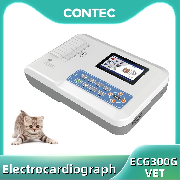CONTEC ECG300G-VET Veterinary ECG EKG Machine 3 Channel 12 Leads ...