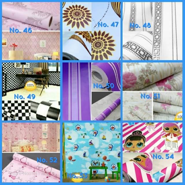 Wallpaper Wall Pvc 10meter | Wallpaper Sticker Wall 45cm X 10m | Shopee ...