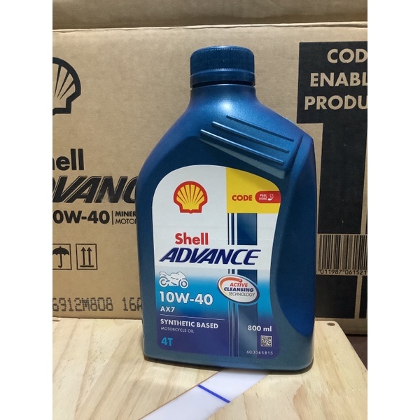 SHELL AX7 SEMI SYNTHETIC 800ml original shell | Shopee Philippines