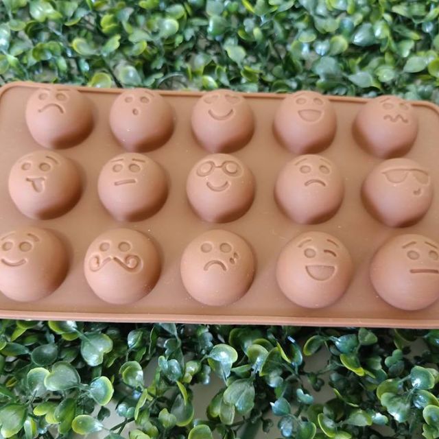 Chocolate Mold Emoticons Emoji Smiley Emote Candies Confection Silicone ...