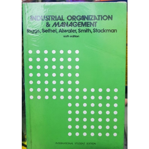 Industrial Organization Management by Riggs | Shopee Philippines