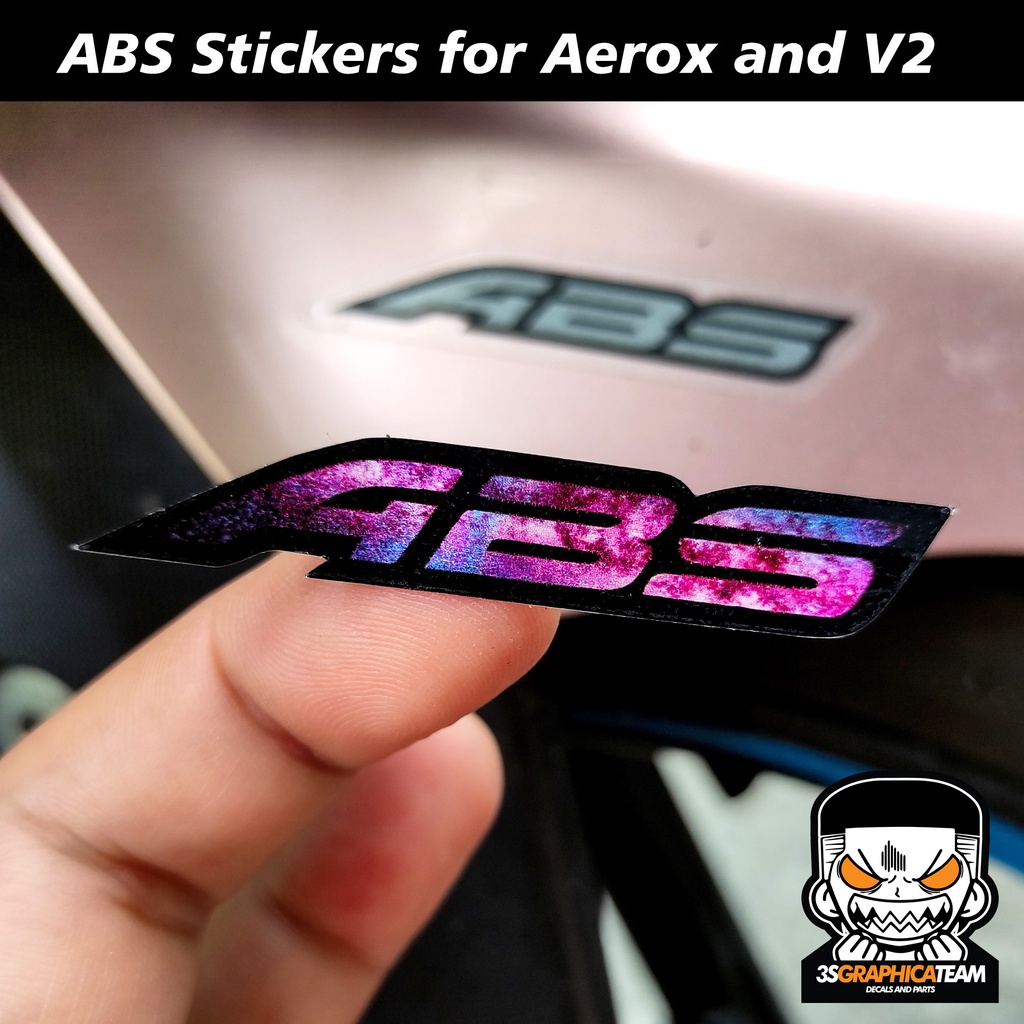 ABS Stickers V2 Hologram Thai Decals for Aerox Nmax Universal ...
