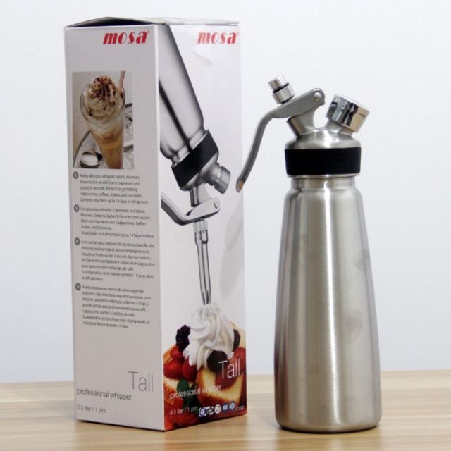 Mosa High Quality Stainless Steel Whipcream Dispenser 500ml for Frappe ...