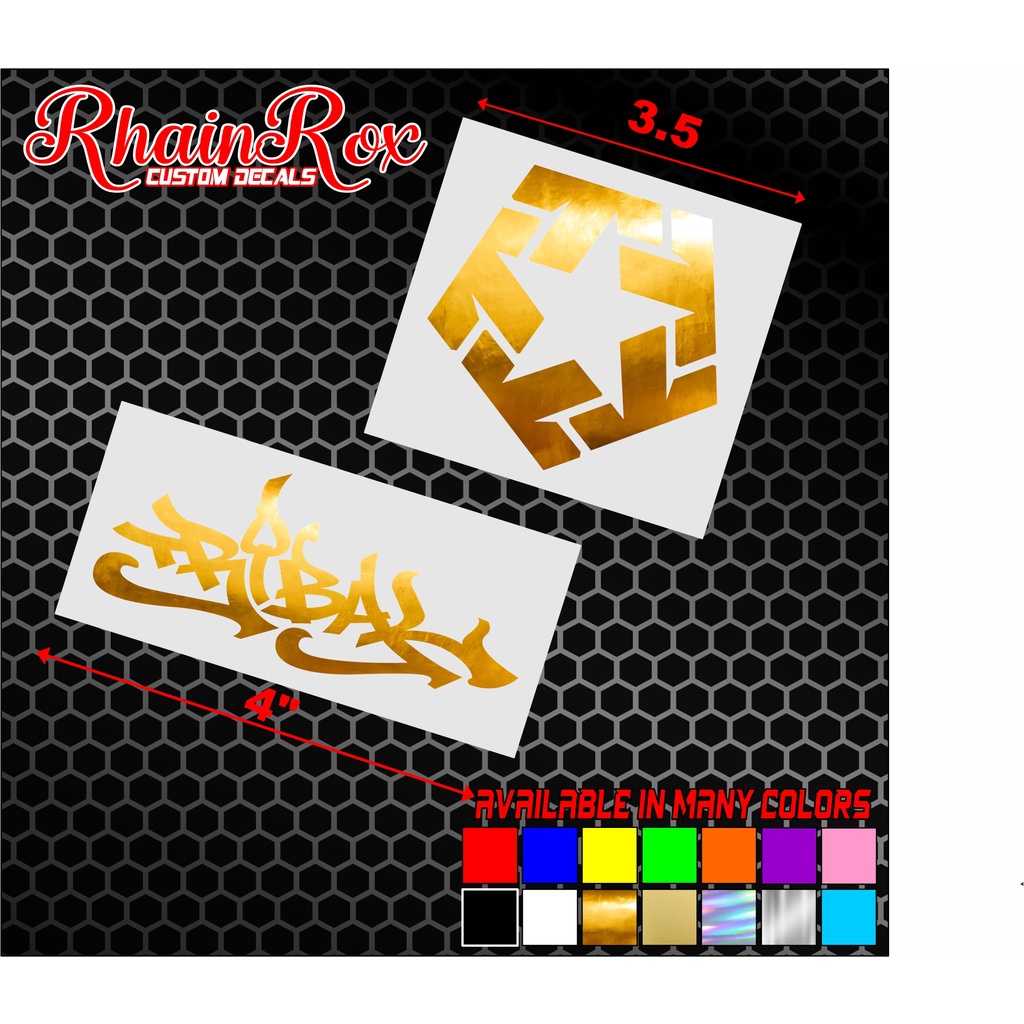 tribal logo set sticker single color waterproof | Shopee Philippines