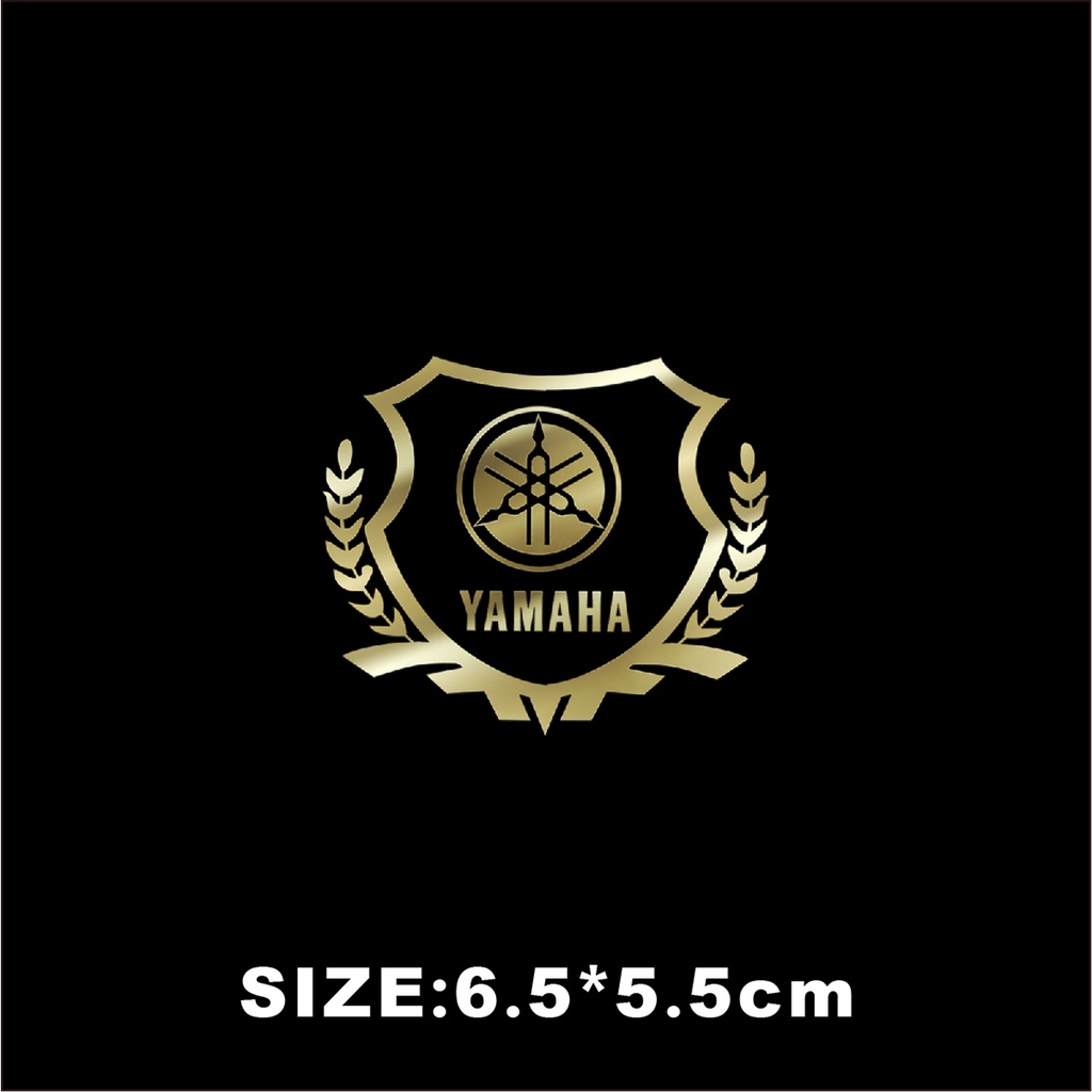 Yamaha metal sticker metallic decal emblem for motorcycle helmet ...