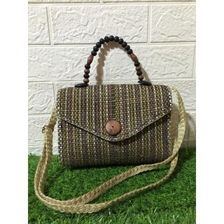 Native Abaca Sling Bag | Abaca Shoulder Bag | Crossbody bag with handle ...