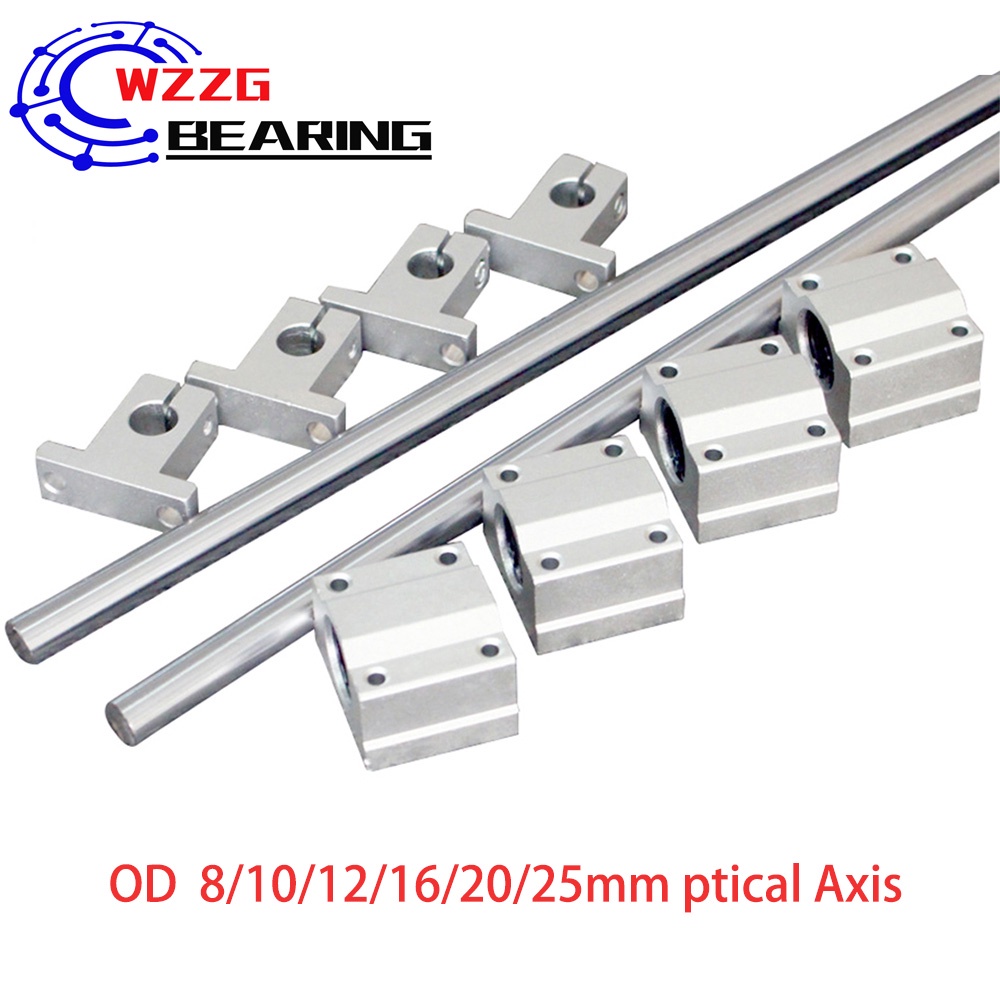 Combination packages Linear Optical Axis Rail Shaft OD8/10/12mm 200 ...