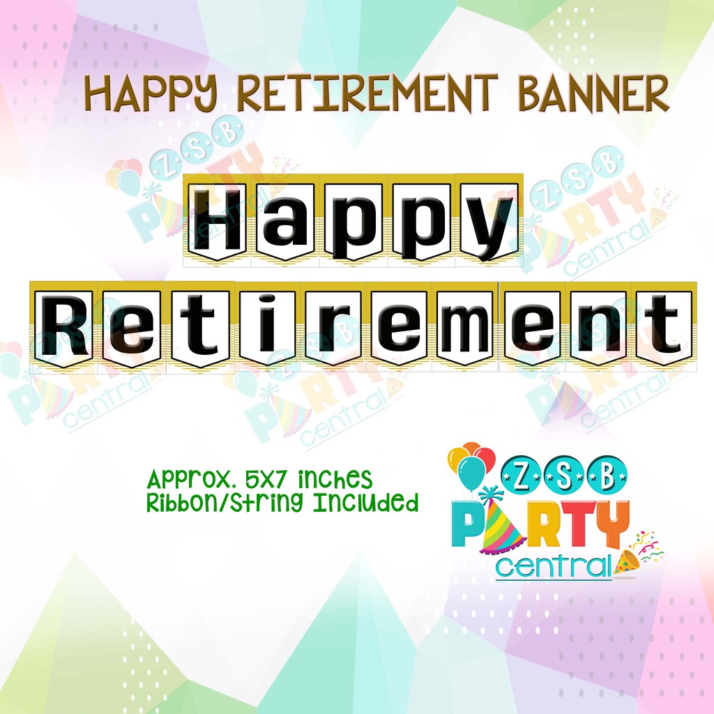 HAPPY RETIREMENT BANNER | Shopee Philippines