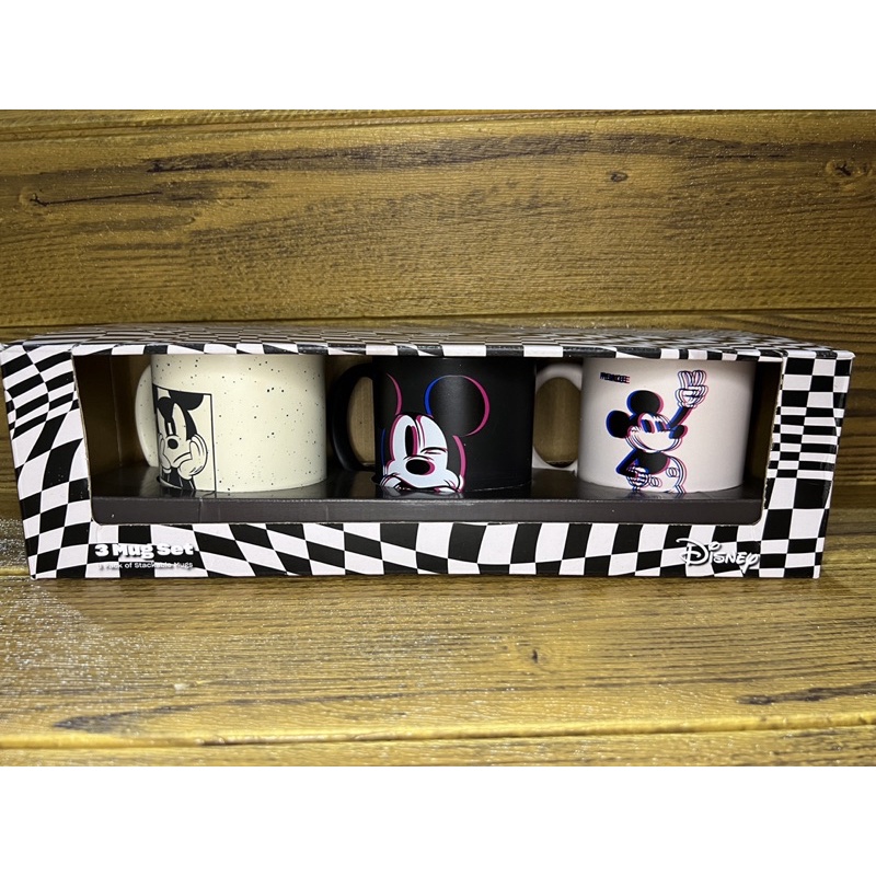 Disney Mickey Mouse Mug Set of 3 Typo Brand | Shopee Philippines