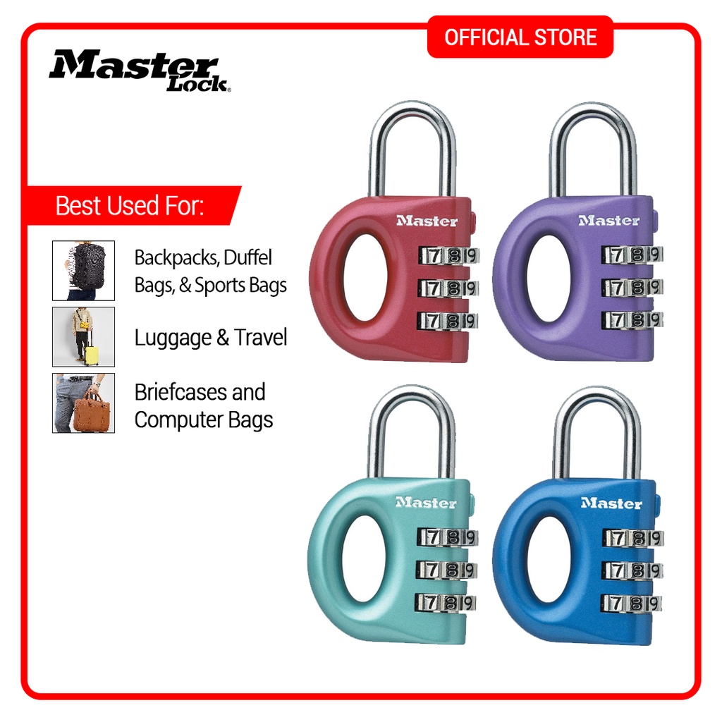 Master Lock Wide Zinc Body Combination Padlock 32mm ASSORTED | Shopee ...