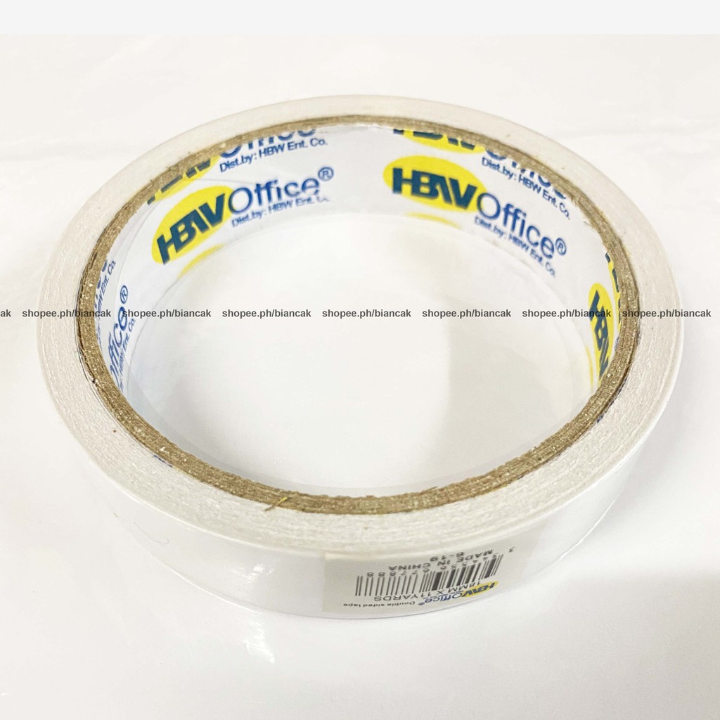 HBW Office Double Sided Tape 18mm by 11yards (SCHOOL SUPPLIES ...