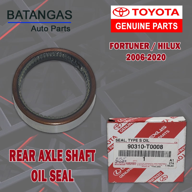 Genuine Rear Axle Shaft Oil Seal for Toyota Fortuner & Hilux 2006-2020 ...