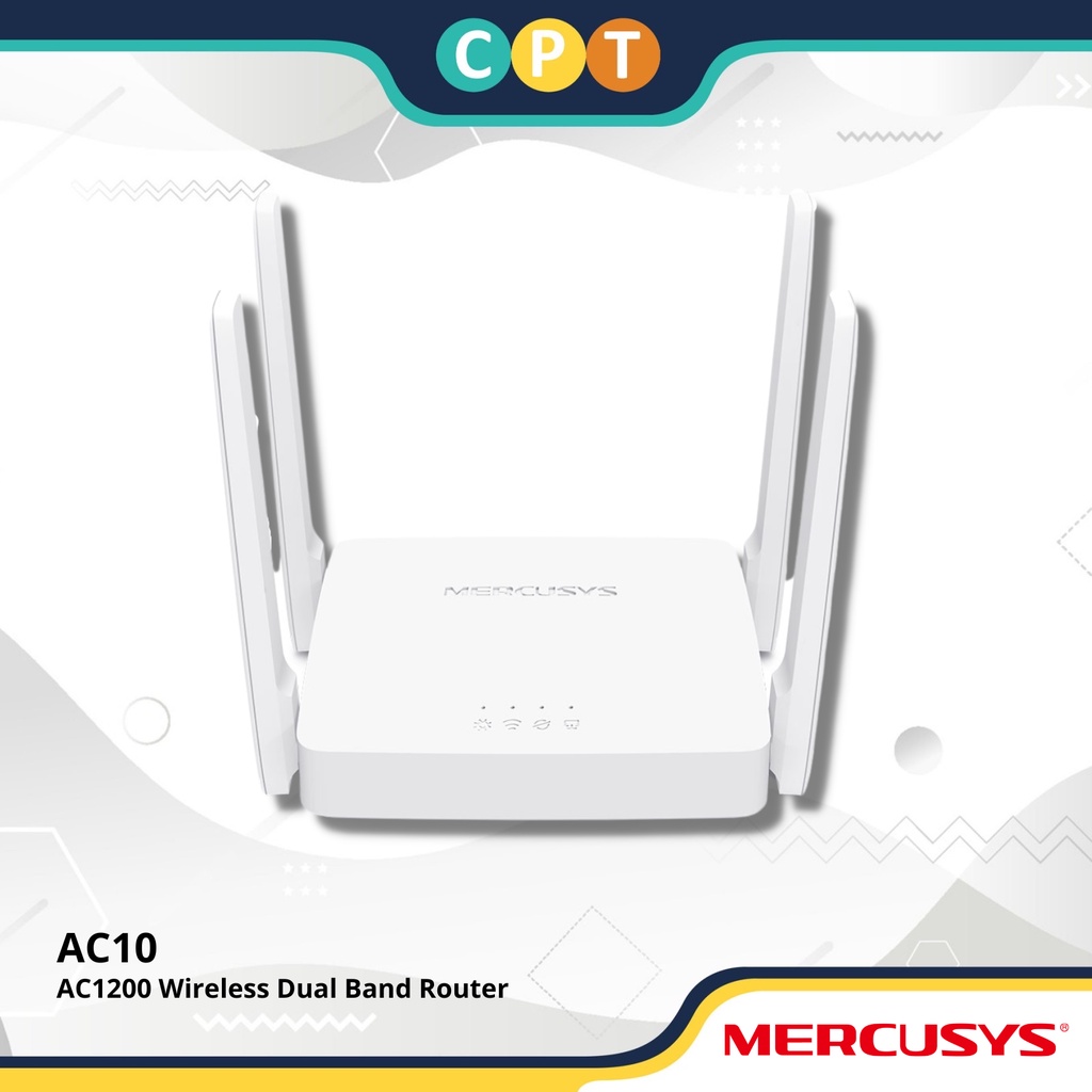 Mercusys AC10 AC1200 Wireless Dual Band Router | Shopee Philippines