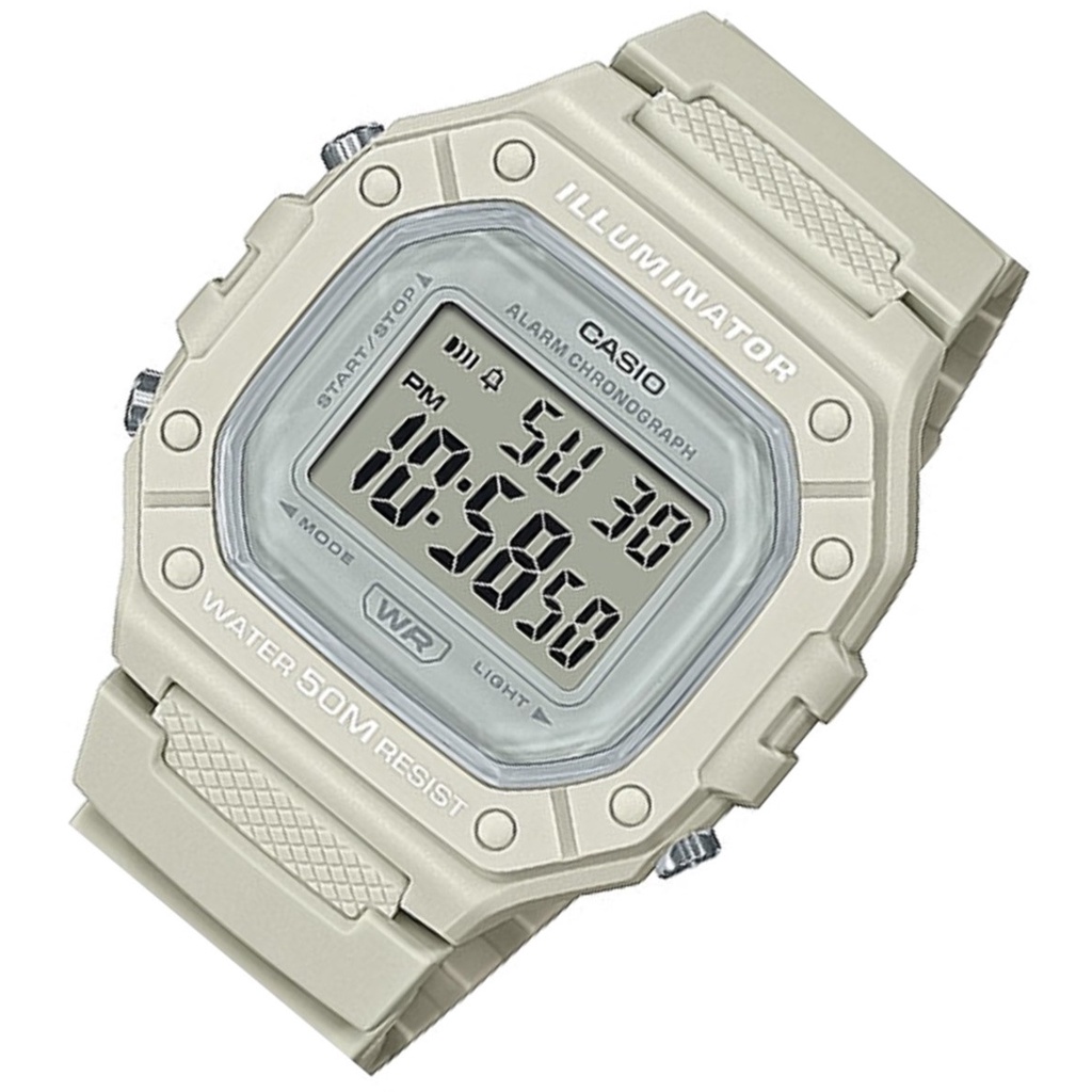 Casio W-218HC-8A Digital Rubber Strap Watch | Shopee Philippines