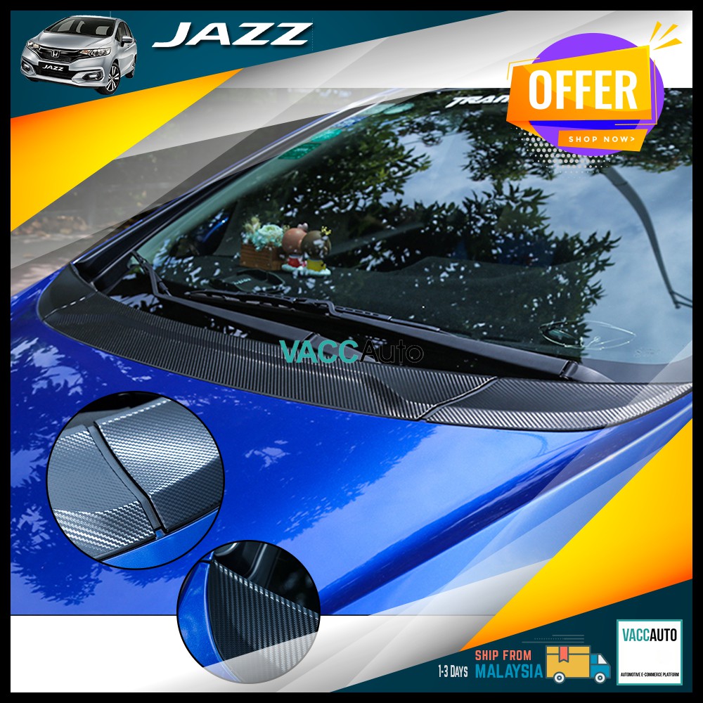 Honda Jazz Fit GK GK5 T5A 3rd Front Bonnet Cover Sticker Protector 2014 ...