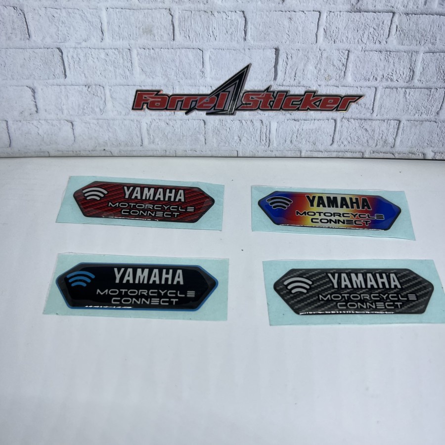 Yamaha EMBLEM sticker MOTORCYLE CONNECT AEROX embossed sticker | Shopee ...