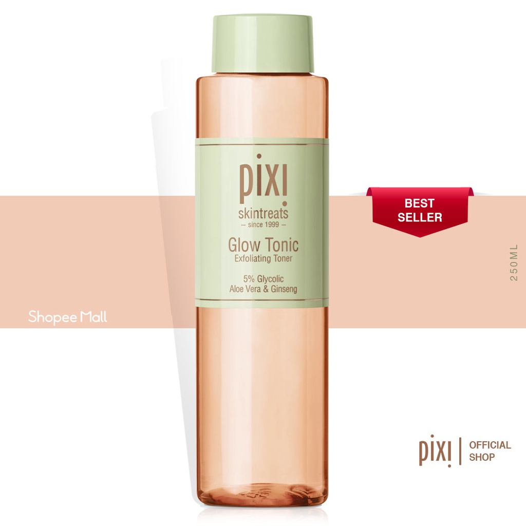 Pixi Glow Tonic 250ML - Facial Toner with Glycolic Acid Aloe Vera for ...
