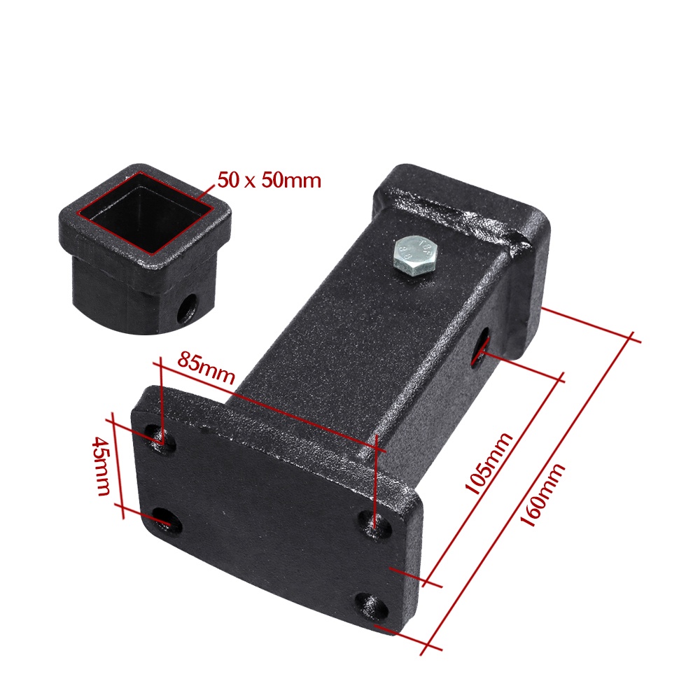 Car Tank Trailer Tow Hitch Receiver Female Adapter (Draw Tube) | Shopee ...