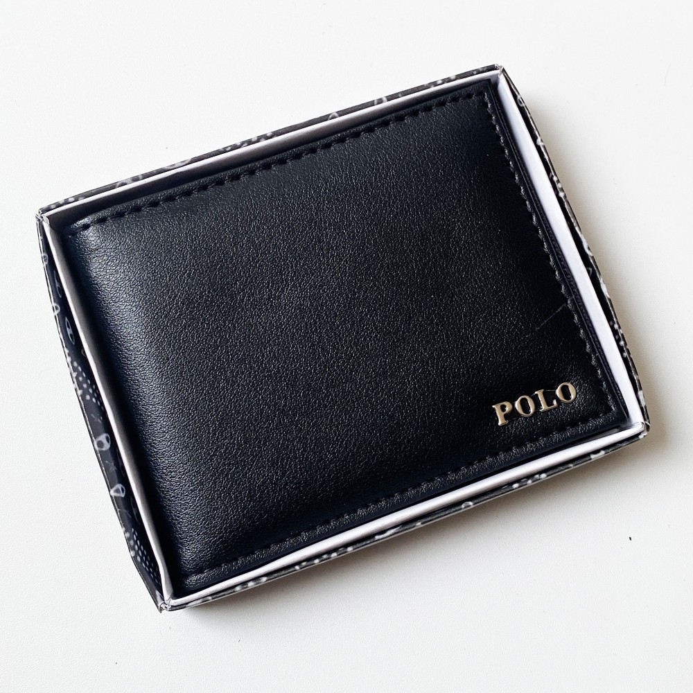 12.12 SHOPEE FREE Birthday POLO Men's Wallet PU Leather Latest Formal ...