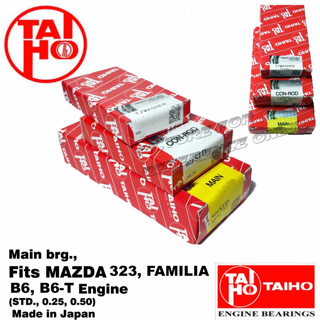 Main Bearing for MAZDA 323 - B6 , B6T ENGINE | Shopee Philippines