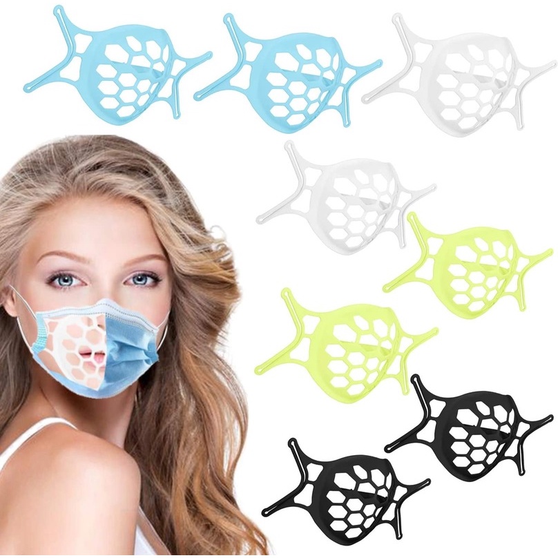 3D Mask Bracket Silicone Face Mask Bracket Inner Support Frame Reusable ...