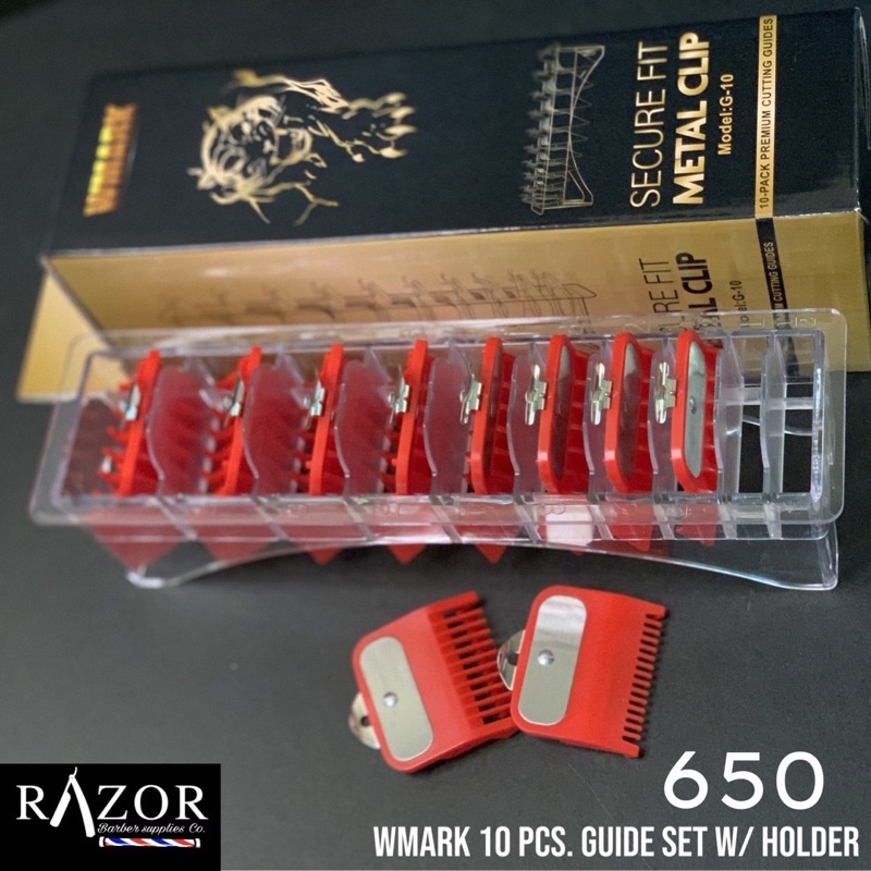 WMARK 10 Pcs. Guide Comb Set With Organizer Guide Comb For Hair ...