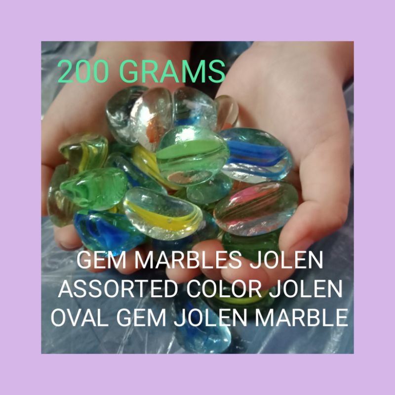 GEM MARBLES JOLEN | ASSORTED COLOR JOLEN | Shopee Philippines