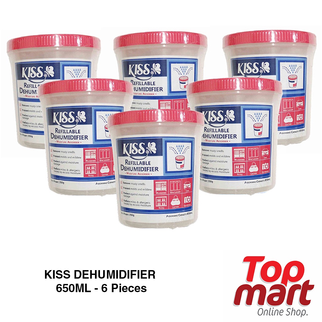 Kiss Dehumidifier Refillable Tub 650mL (x 6 tubs) | Shopee Philippines