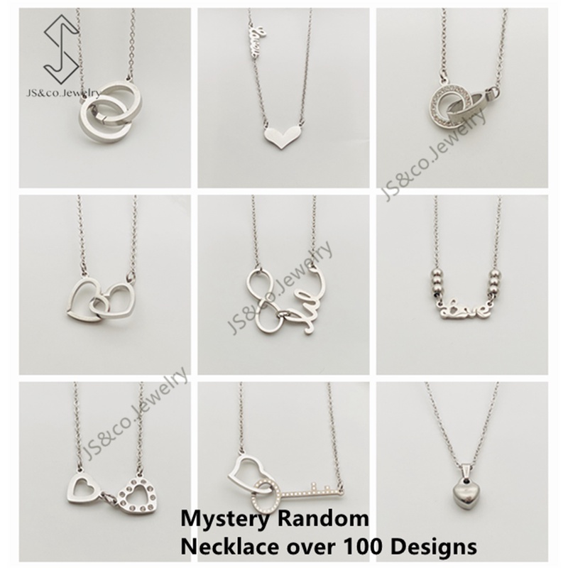 JS&CO jewelry 925 staniless ( Random Design ) Necklace for womne(1 pcs ...