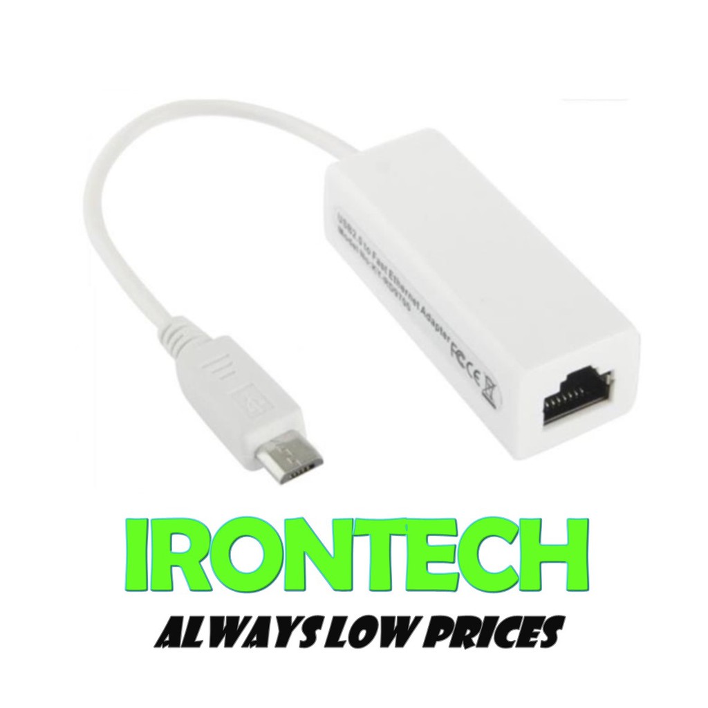 Micro USB To RJ45 LAN Ethernet Network Card Adapter Converter Cable ...