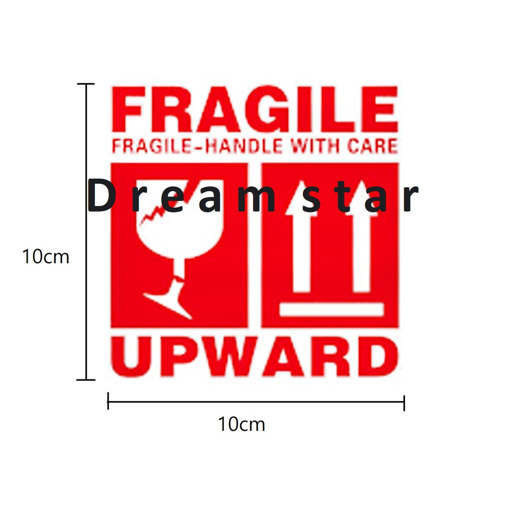 Fragile Sticker 60~120~240pcs Adhesive Waterproof Stickers Fragile ...