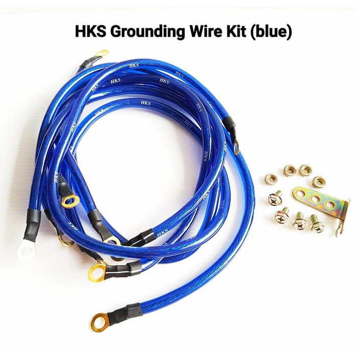 HKS Universal Grounding Kit (Blue) More Horse Power in Your Car ...