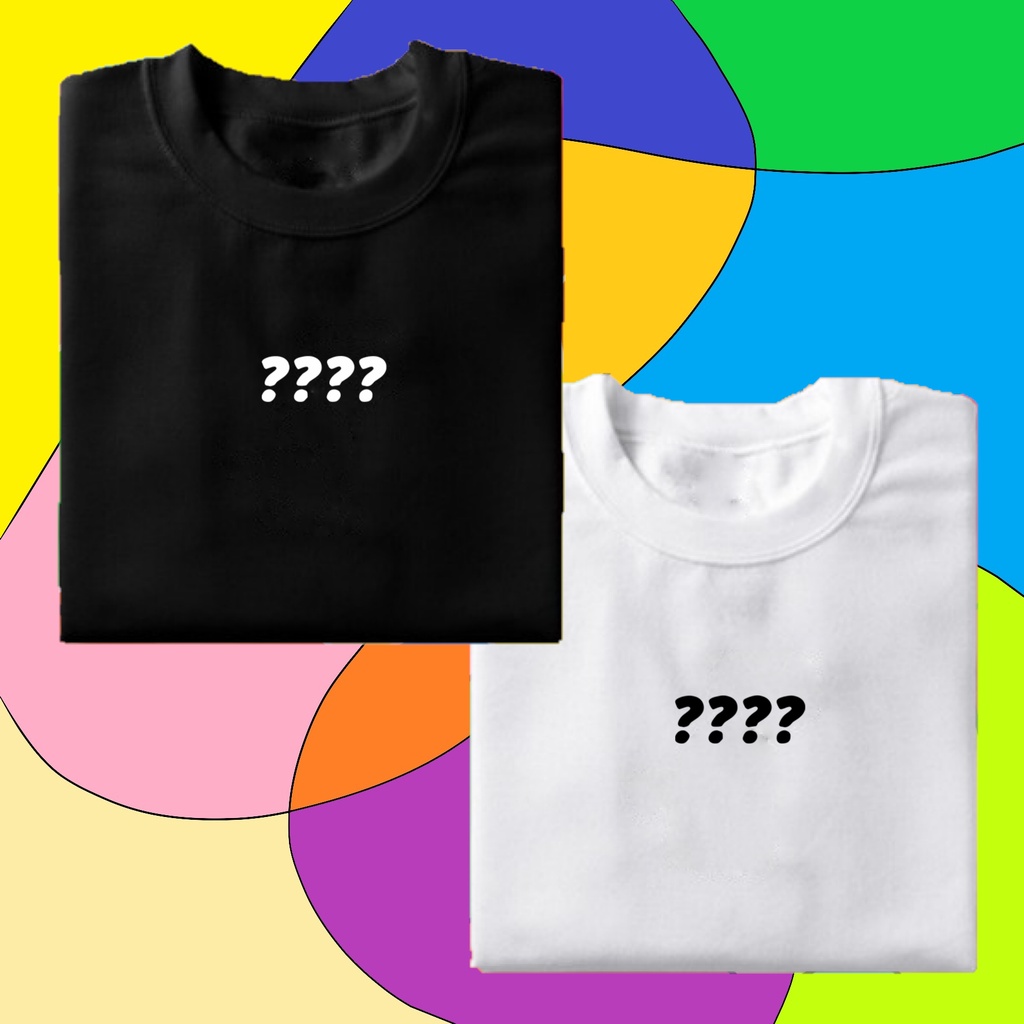 T-shirt Clothing Question Mark ???? Design Cotton (4 Size S, M, L, XL ...