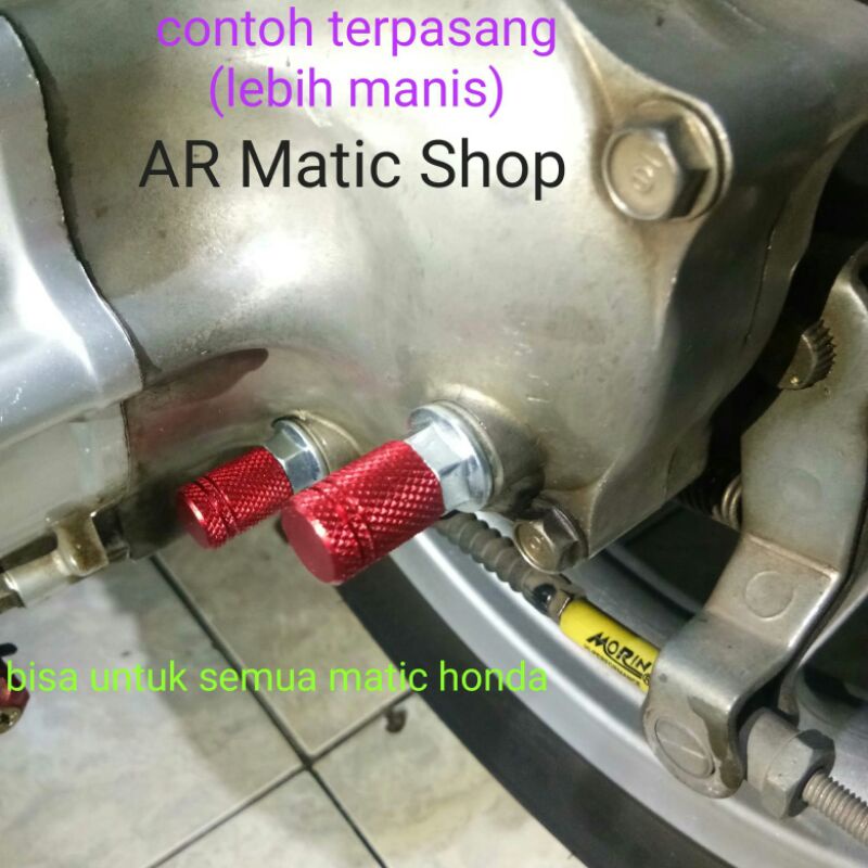 Cnc Axle Oil Cap Bolts honda vario beat Griller spacy pcx adv genio ...